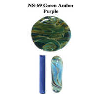 33 COE Rod Green Amber Purple – Stained Glass Express
