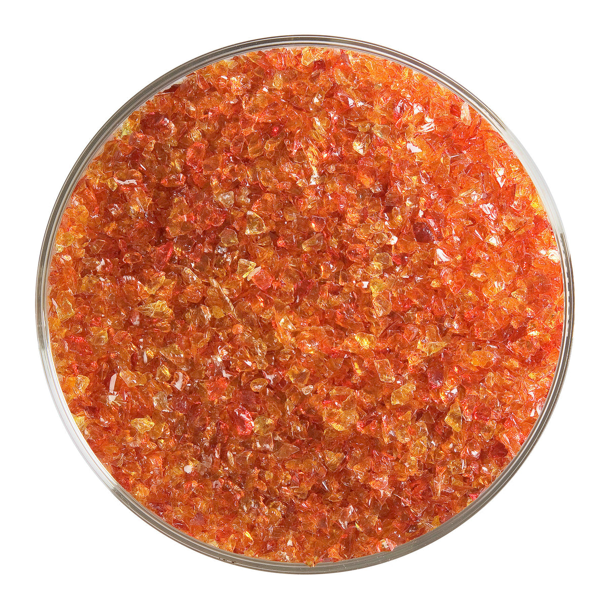 90 Frit Transparent Medium Red-Orange – Stained Glass Express