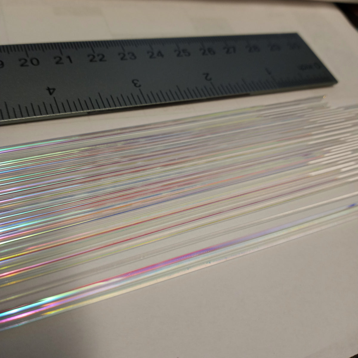 Clear Back Dichroic Stringer 96 COE – Stained Glass Express