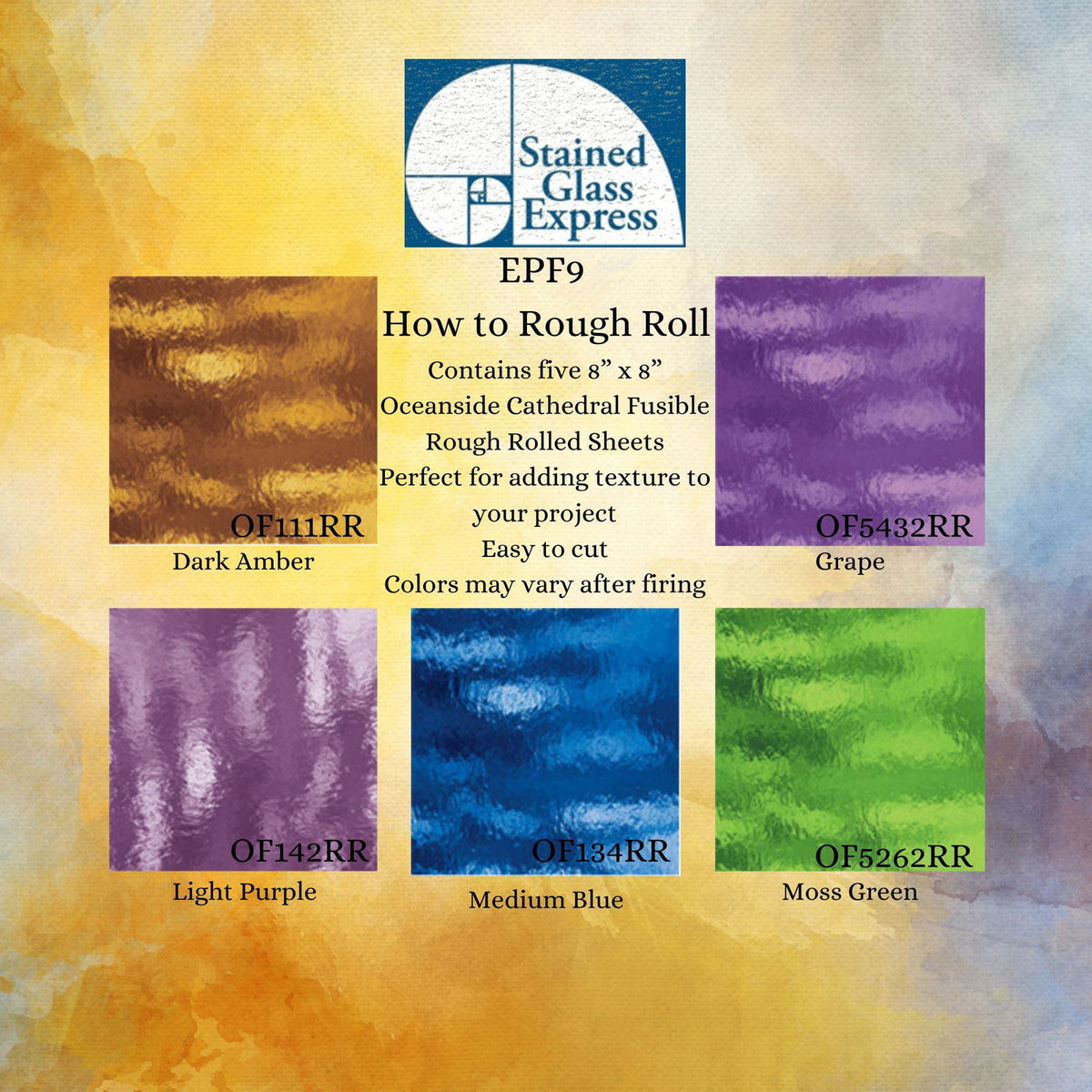 Express Pack How to Roll Rough Fusible – Stained Glass Express