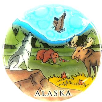 Alaska Scene Suncatcher – Stained Glass Express