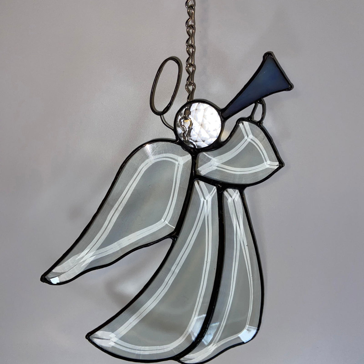 Bevel AngelCluster W/Horn – Stained Glass Express