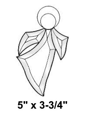 Bevel Cluster Angel – Stained Glass Express