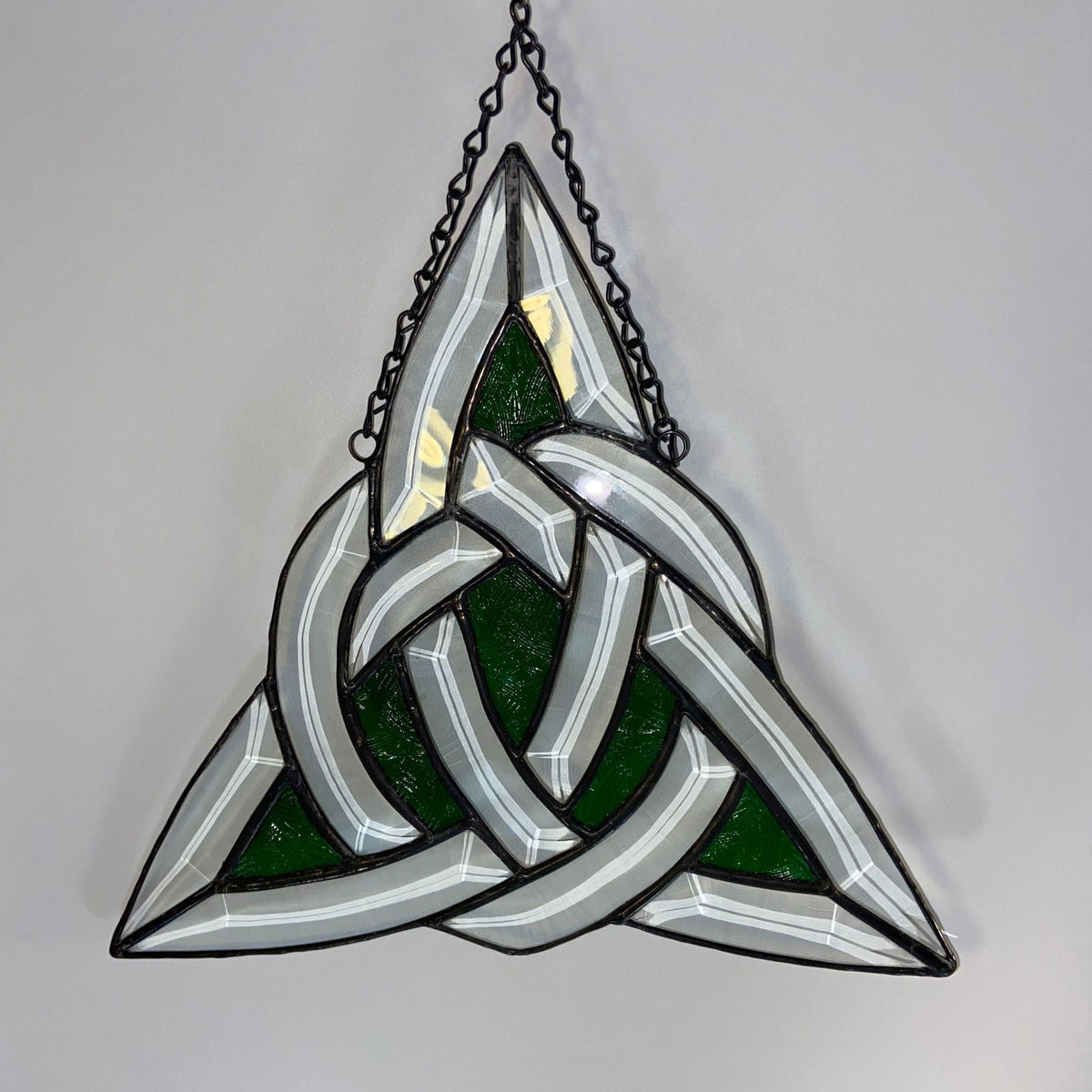 Bevel Cluster Celtic Triangle – Stained Glass Express