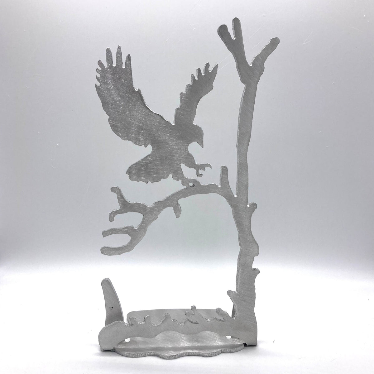 Stand Brushed Aluminum Eagle – Stained Glass Express