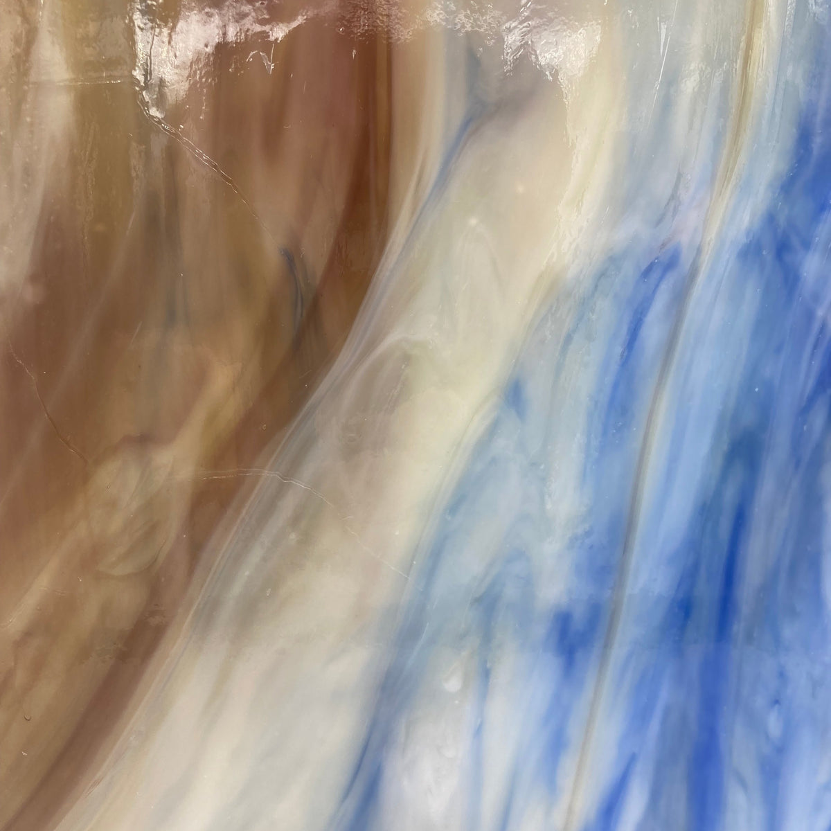 Medium Purple, Blue, Light Amber Opal – Stained Glass Express