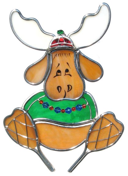 Moose Suncatcher – Stained Glass Express