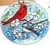 SC, CARDINAL CHICKADEE – Stained Glass Express