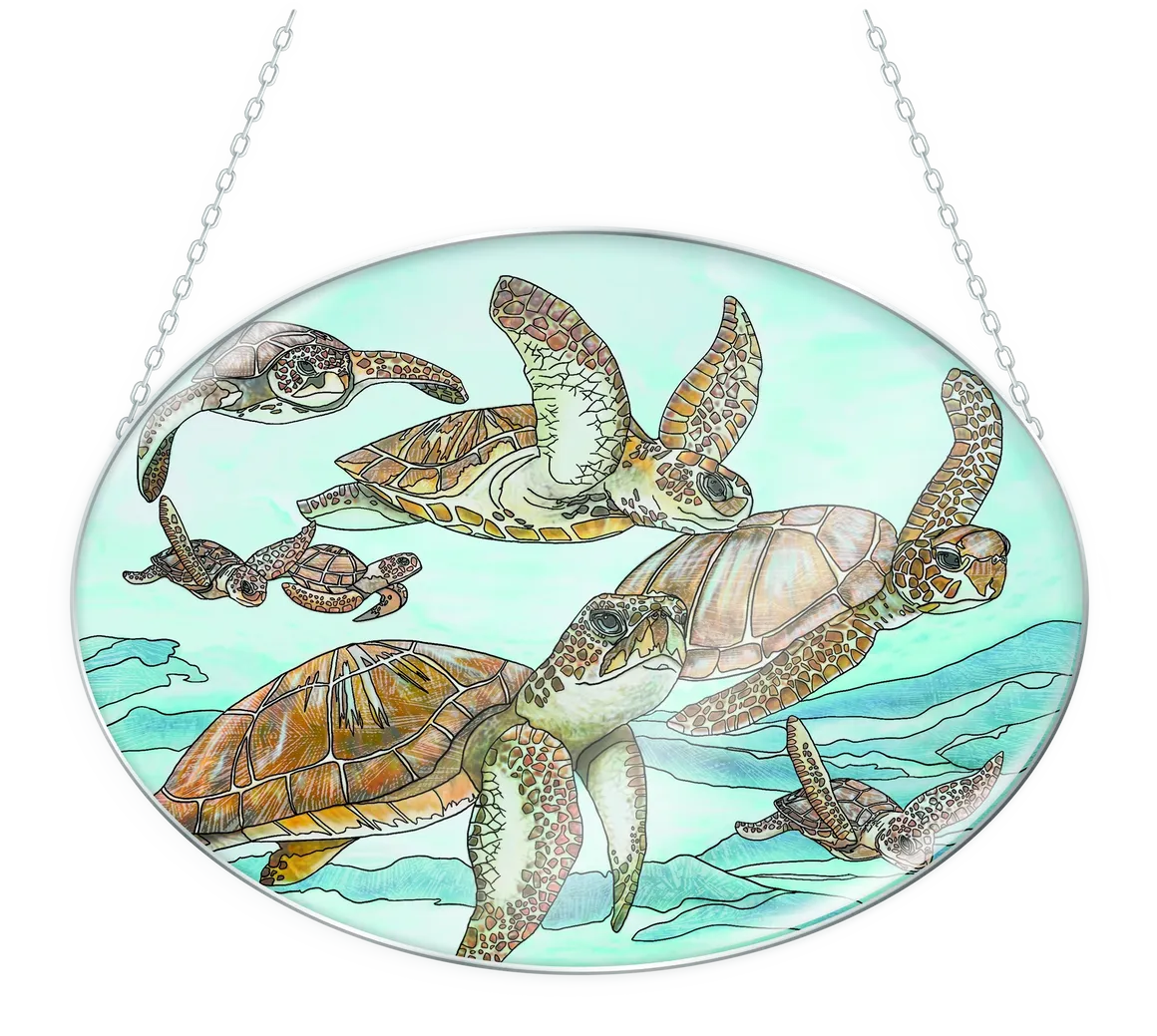 Turtle Ballet Suncatcher – Stained Glass Express