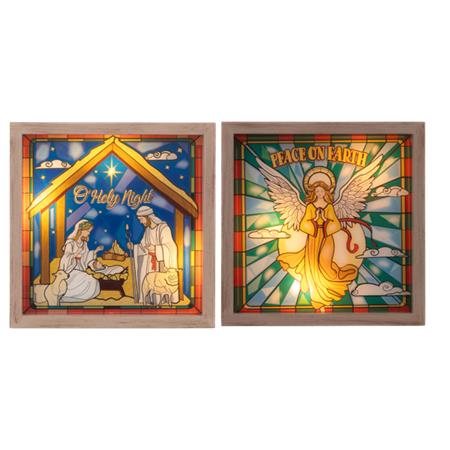 Shadow Box Light Up Plaque – Stained Glass Express